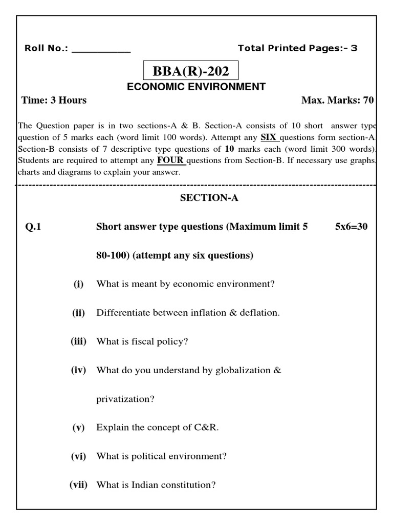 125 Bba-202 | PDF | Economics | Macroeconomics