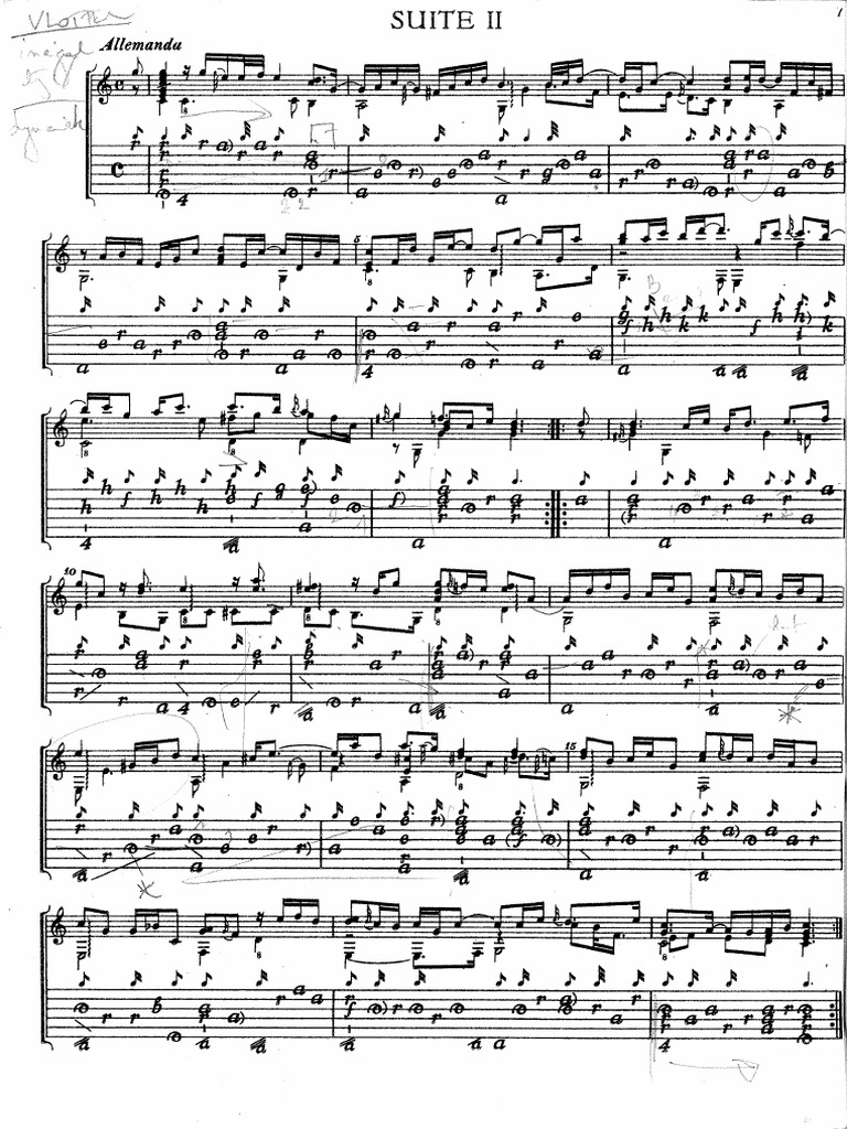 Reusner Suite N° 1 in C Major | PDF