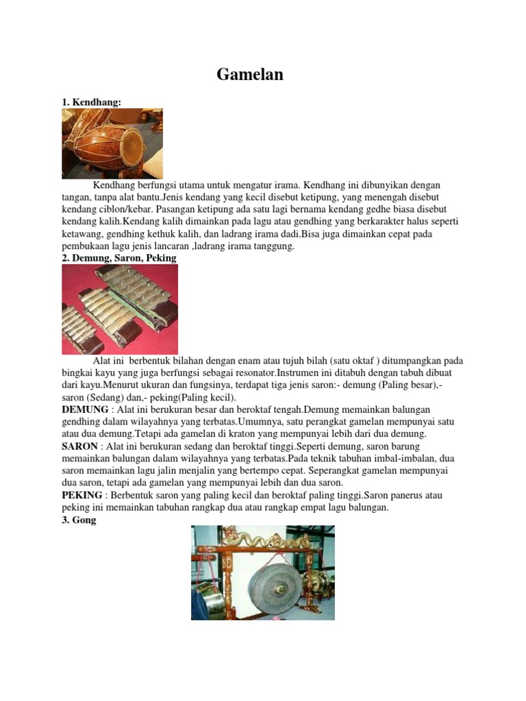 Gamelan | PDF