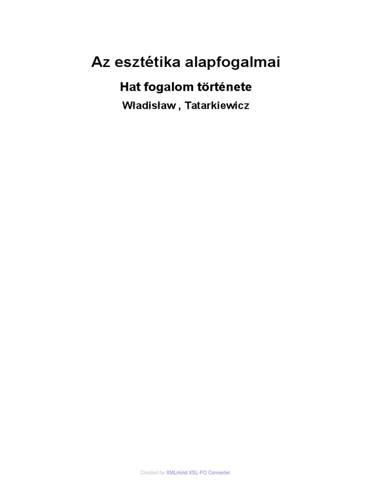 2011 0001 654 Tatarkiewicz | PDF