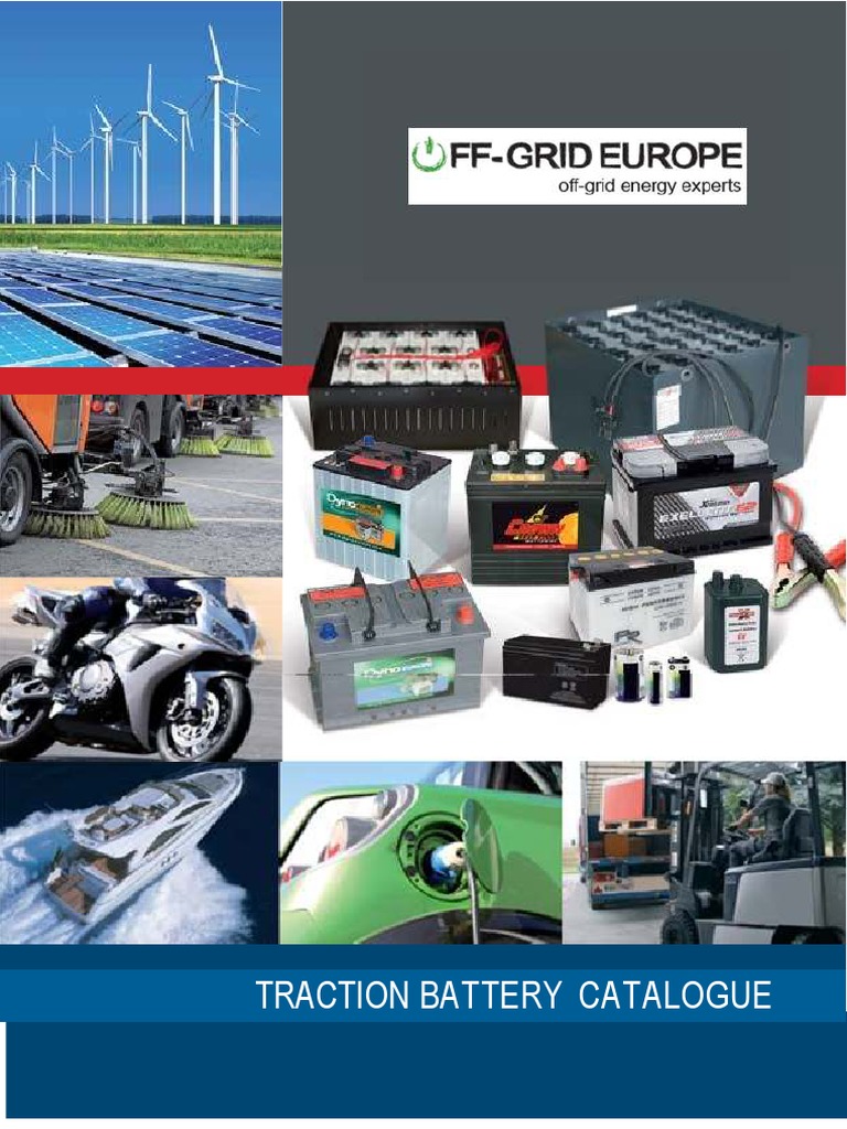 Off Grid Europe Traction Batteries Catalogue | PDF | Battery ...