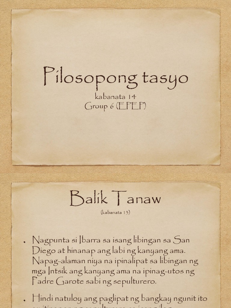 Pilosopong Tasyo Copy Gr6 | PDF