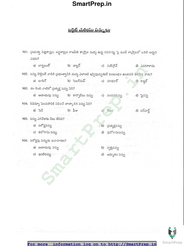 100 Budget Taxes Bits Opt | PDF | Business