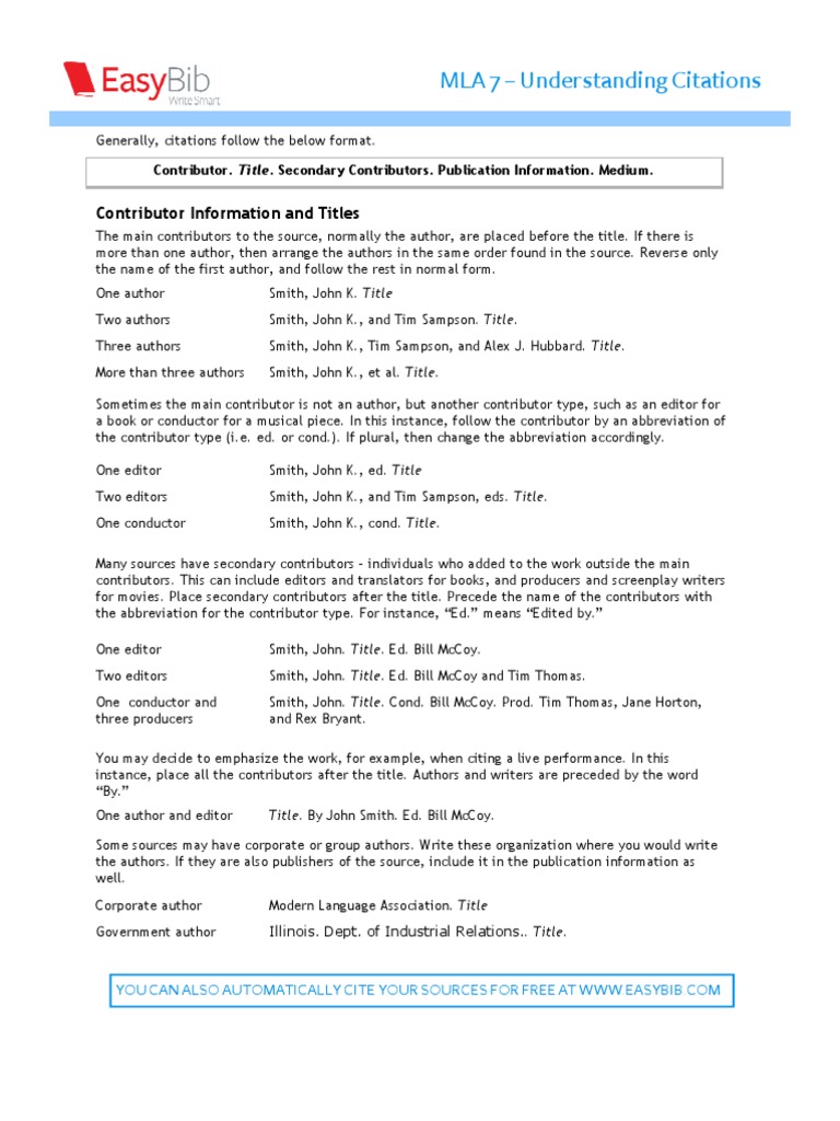 Understanding MLA7 | PDF | Business