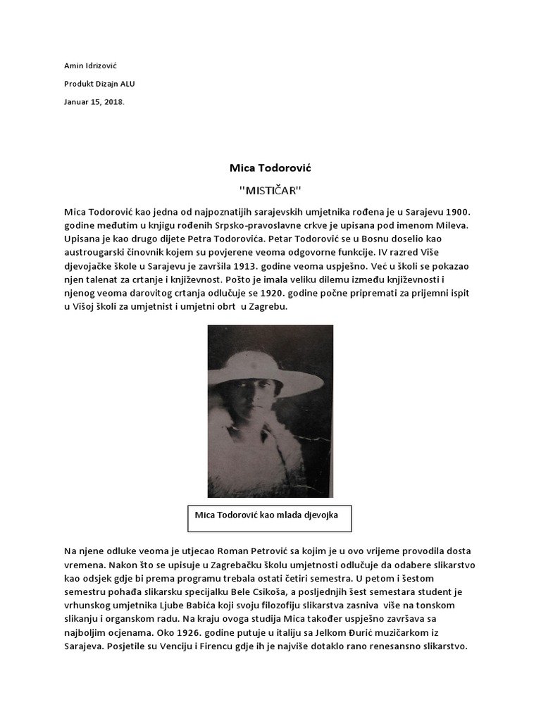 Mica Todorović Mističar Amin Idrizović | PDF