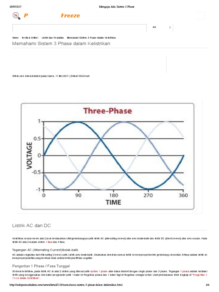 Mengapa Ada Sistem 3 Phase | PDF