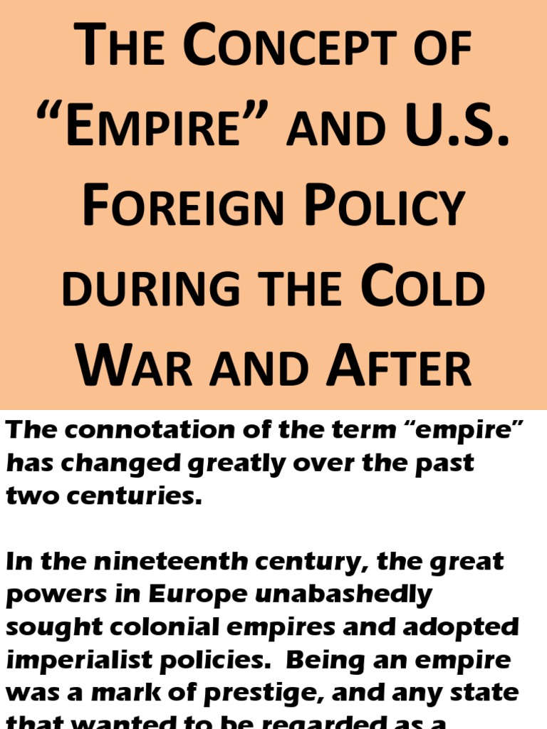 The Evolution of the Concept of "Empire | PDF | Imperialism | Soviet Union