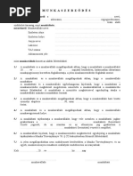 Felmondás Közös Megegyezéssel Minta | PDF