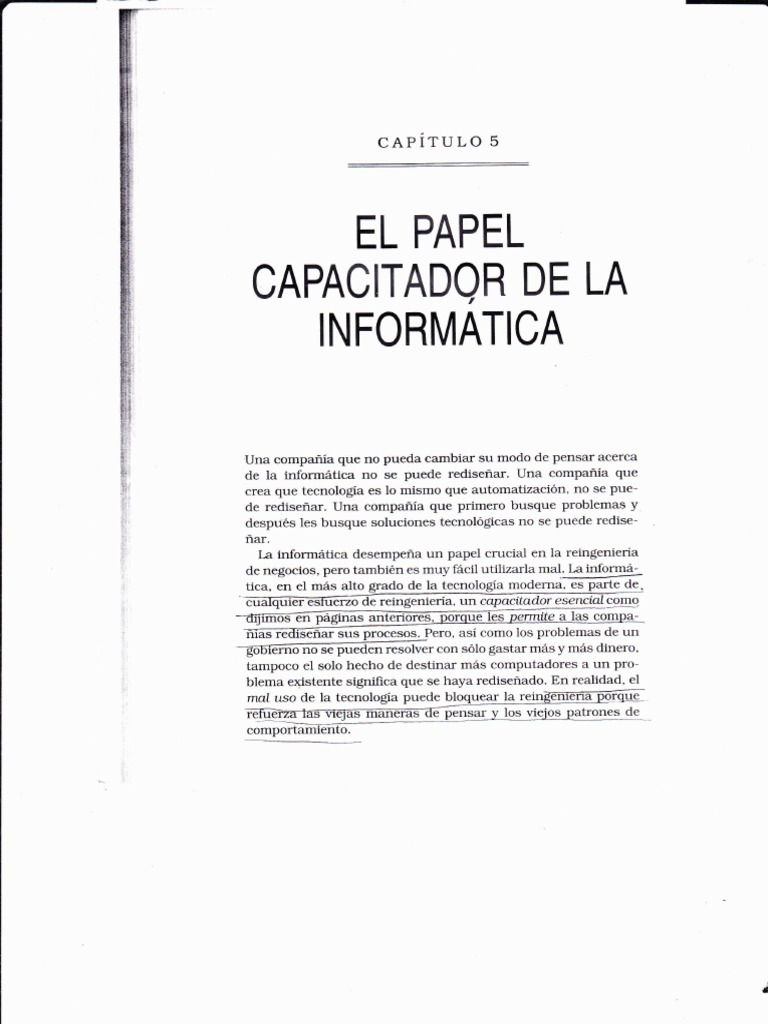 El Papel Capacitador de La Inform Tica | PDF | Toma de decisiones | Bases de datos