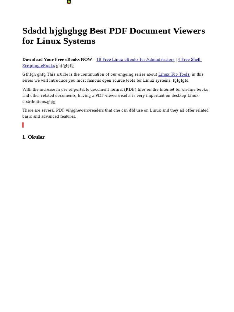 SDSDD HJGHGHGG Best PDF Document Viewers For Linux Systems: Download ...