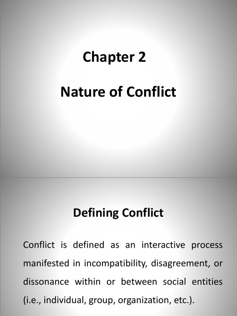 Understanding the Nature of Conflict | PDF | Conflict (Process ...