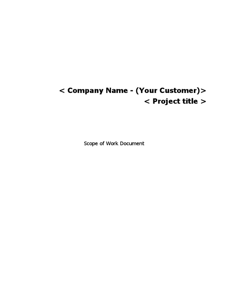 Cis7008 Sow Template SDP | PDF | Production And Manufacturing ...