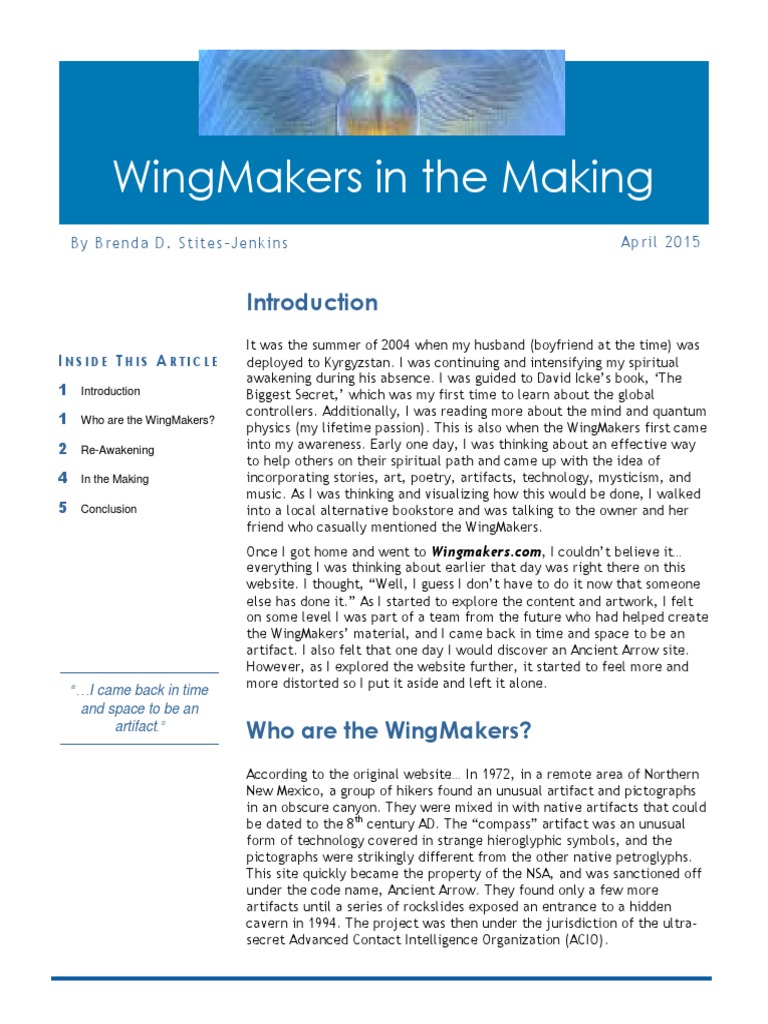 Wingmakers in The Making | PDF | Paintings | Nature