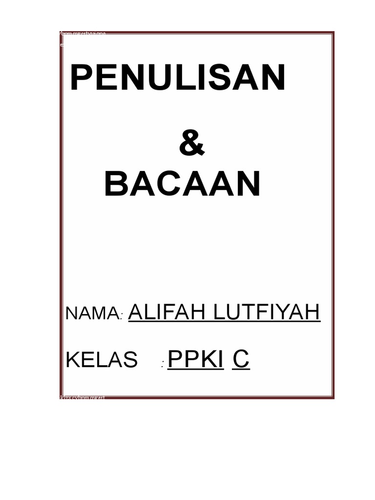 Buku Tulisan ABC Bergambar | PDF