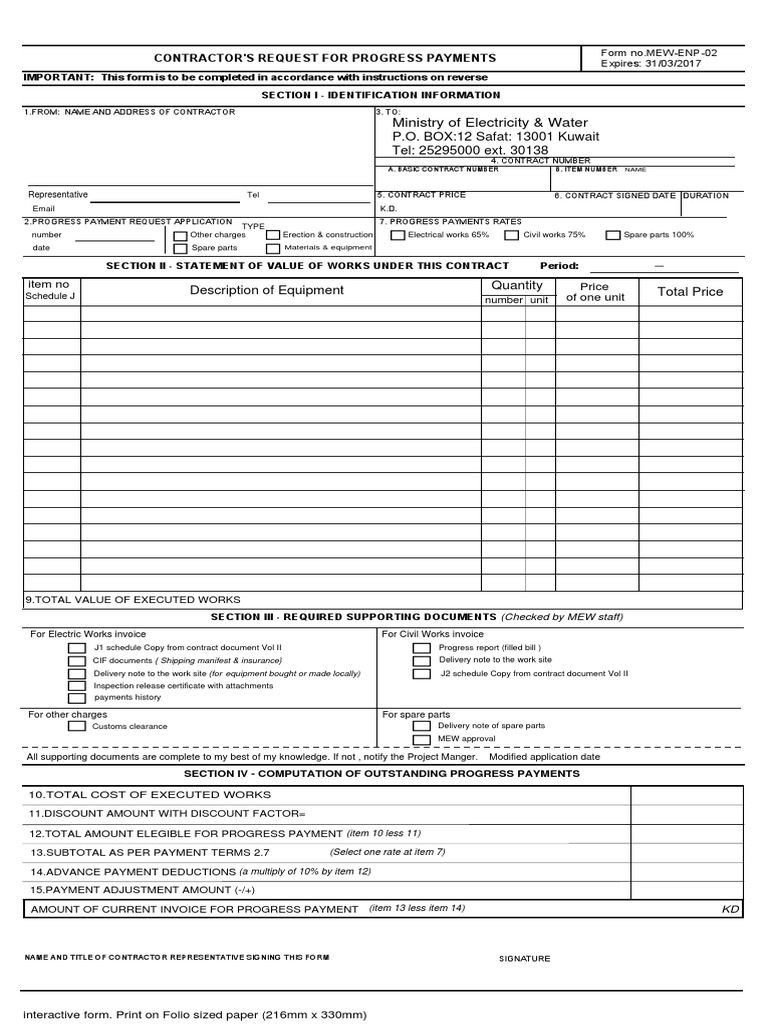 ProgressPayment App Form-Manualupdate | PDF | Invoice | Business