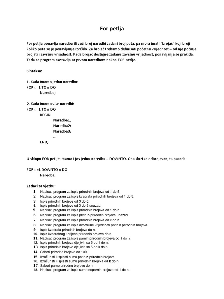 For Petlja | PDF