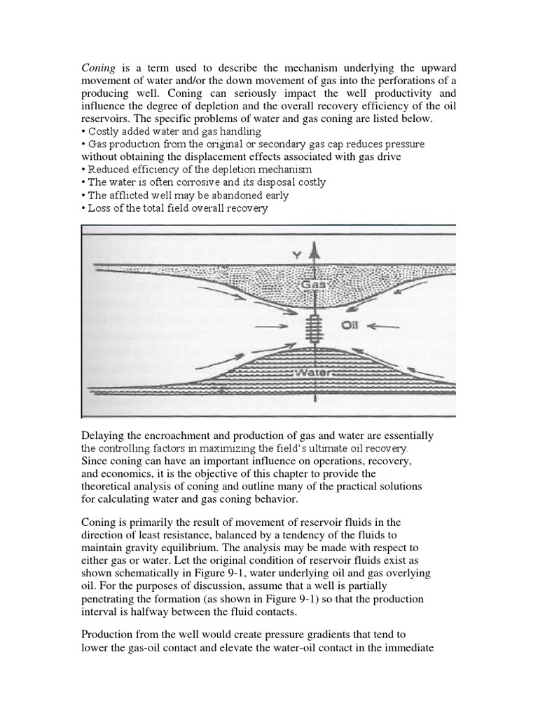 Coning Is A Term Used To Describe The Mechanism Underlying The | PDF ...