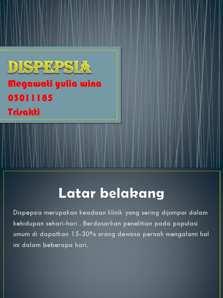 Tutorial Dispepsia Penyakit Dalam Rsud Bekasi 1 | PDF | Kesehatan Holistik