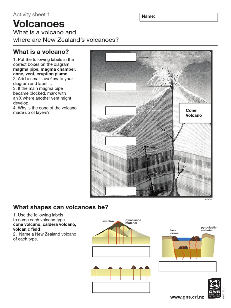 Lesson1 Activities | PDF | Volcano | Lava