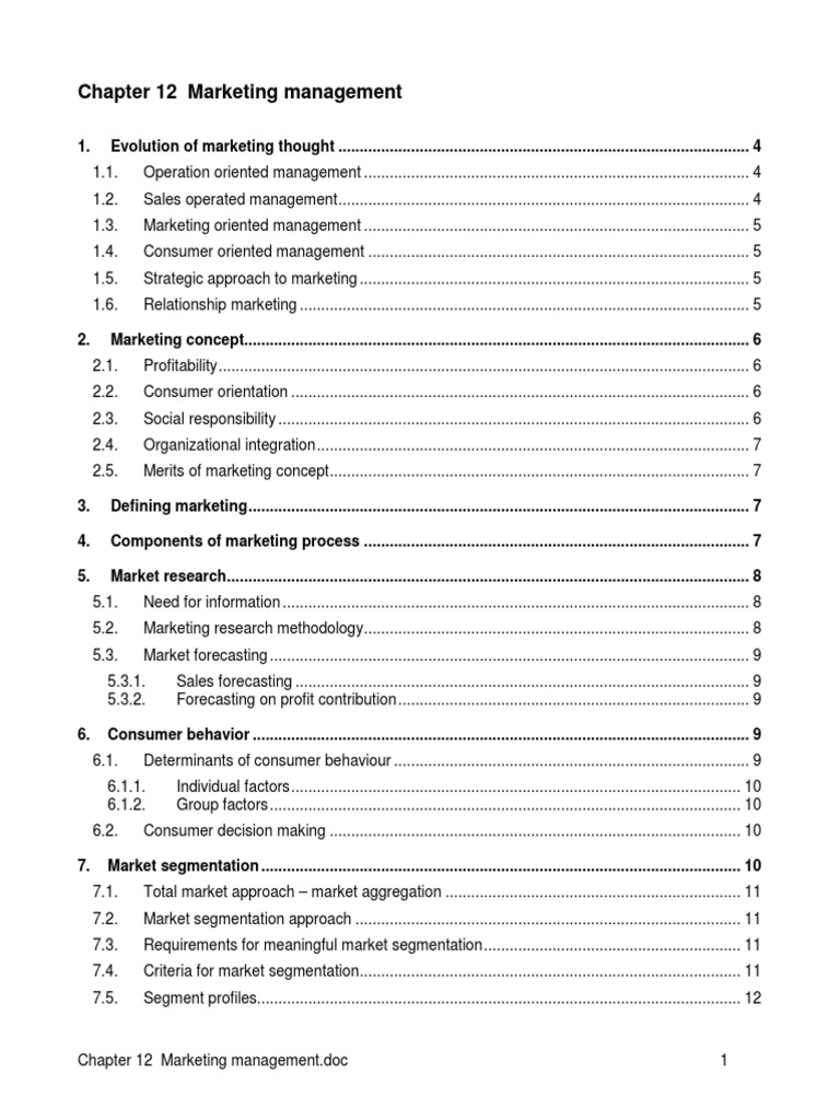 Marketing Management Overview | PDF | Marketing Communications | Brand
