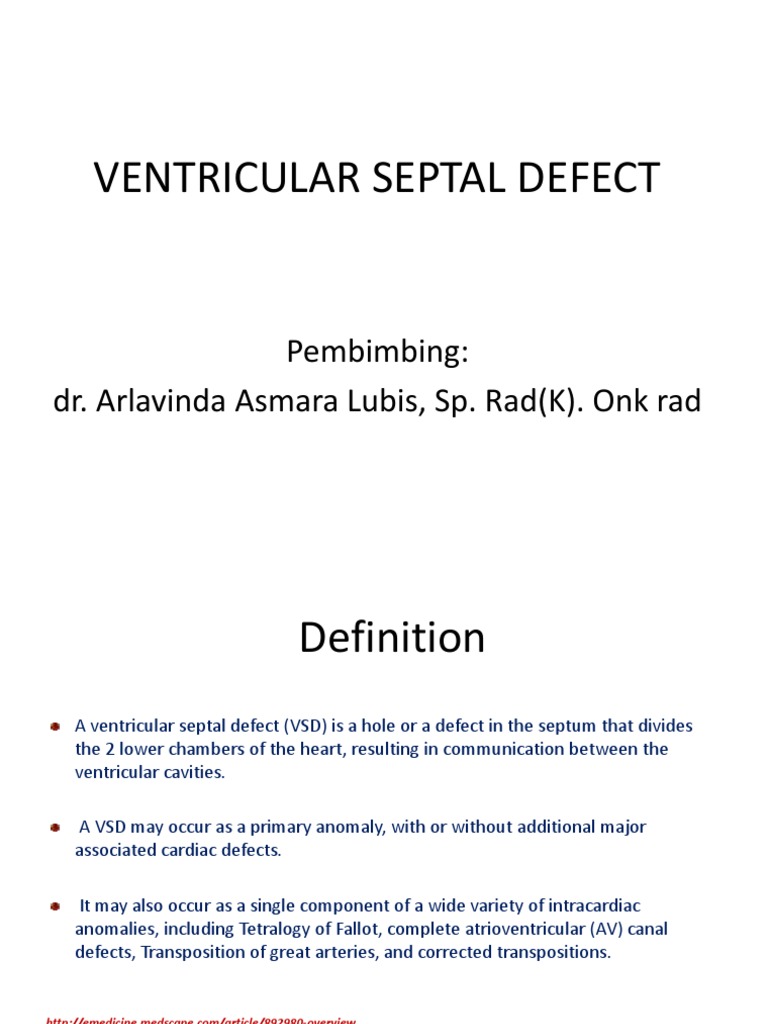 VSD ppt | Congenital Heart Defect | Ventricle (Heart)