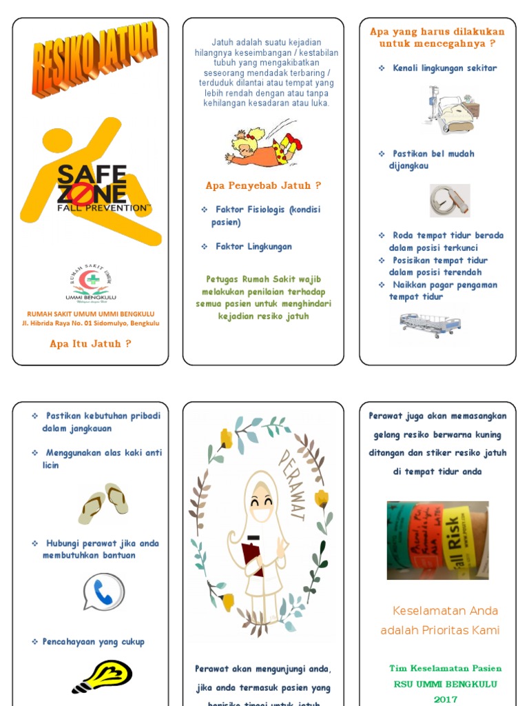 2 Leaflet Resiko Jatuh | PDF
