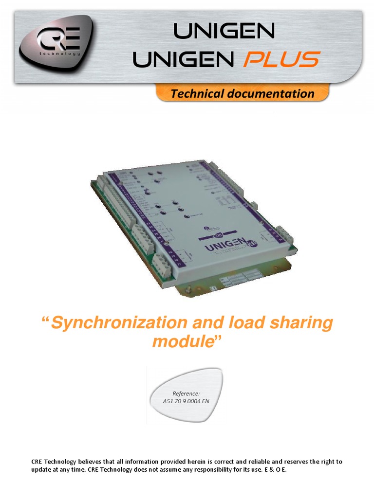 Unigen Plus Technical Documentation | PDF | Relay | Mains Electricity