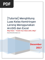 Pembuatan Peta Geomorfologi (Kemiringan Lereng & Elevasi) | PDF