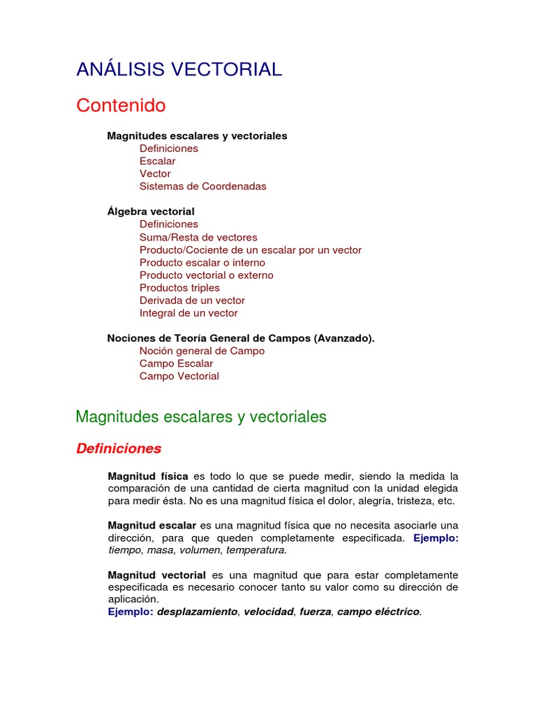 Algebra Vectorial | PDF | Vector Euclidiano | Espacio vectorial