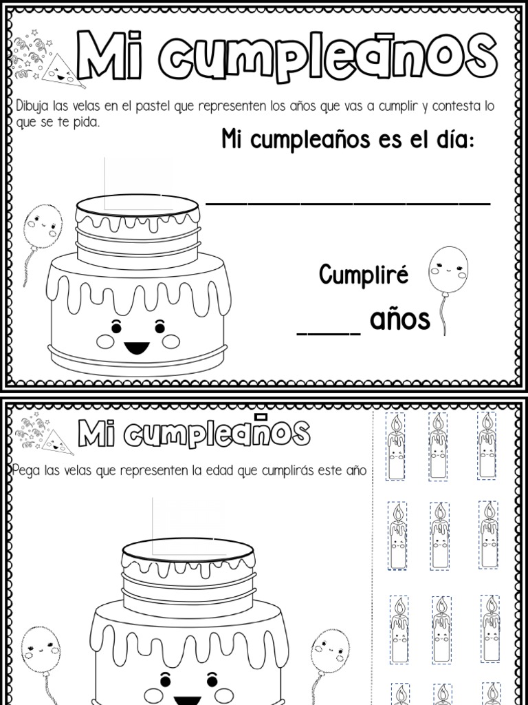 Actividades Cuando Cumplo Años | PDF | Cumpleaños | Violencia