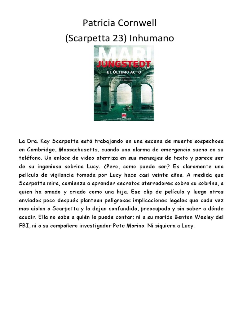 Patricia Cornwell - Inhumano | PDF