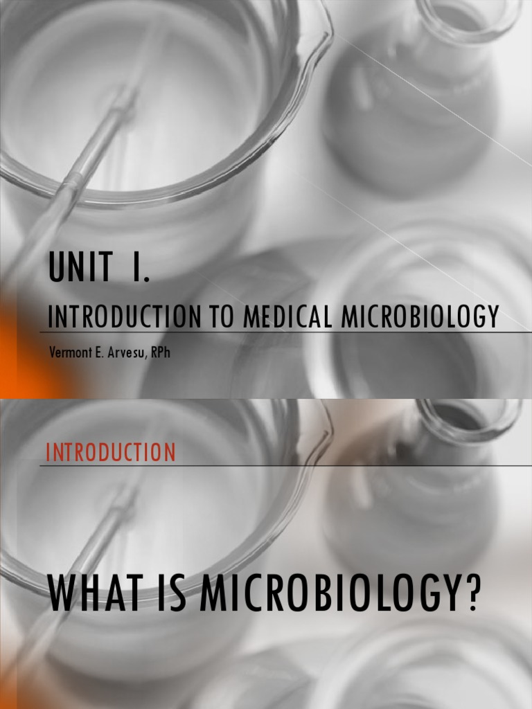 Unit I. Introduction To Microbiology - Edited | PDF | Microbiology ...