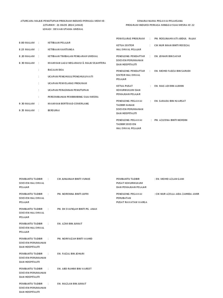 Contoh Buku Program | PDF