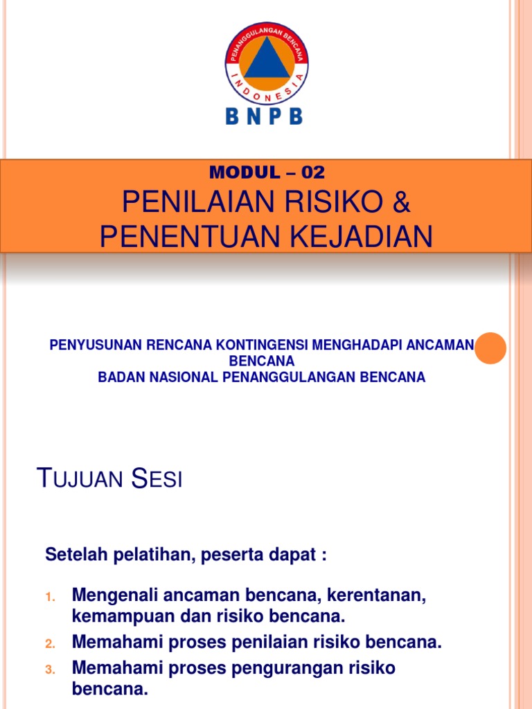 Modul 02 Penilaian Risiko Dan Penentuan Kejadian - B | PDF | Ilmu ...