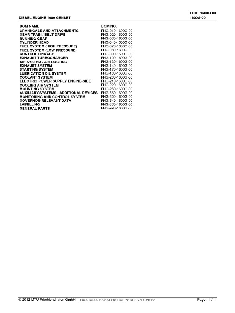 6R160010F Parts Catalogue | PDF | Piston | Belt (Mechanical)