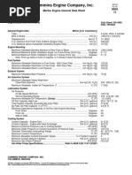 QSM11 Engine Performance Data Sheet | PDF | Horsepower | Engines