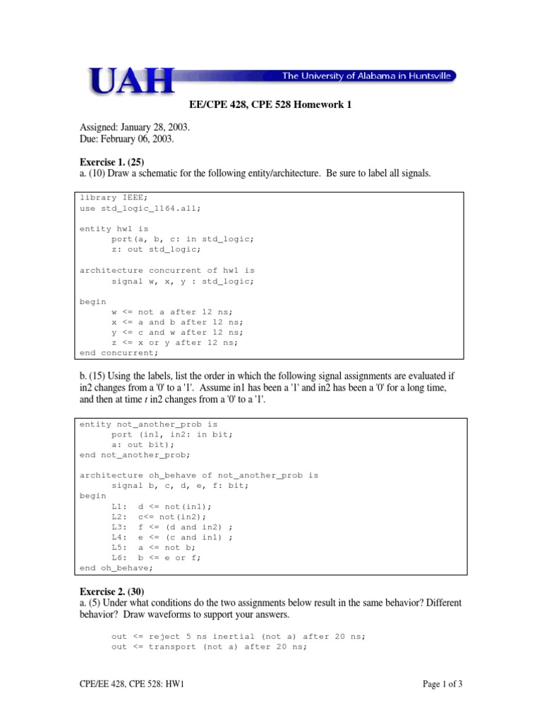 EE/CPE 428, CPE 528 HW1 | PDF | Software Engineering | Computer Engineering