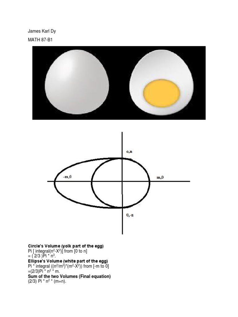 Volume of Egg | PDF