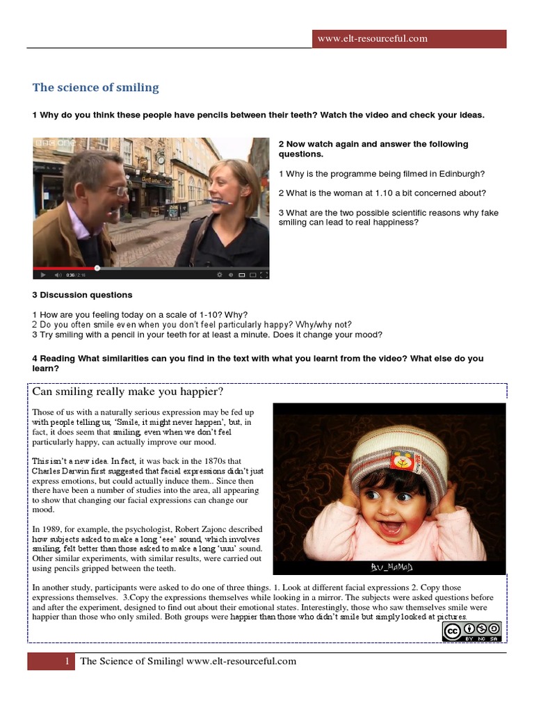 The Science of Smiling: Can Smiling Really Make You Happier? | PDF ...