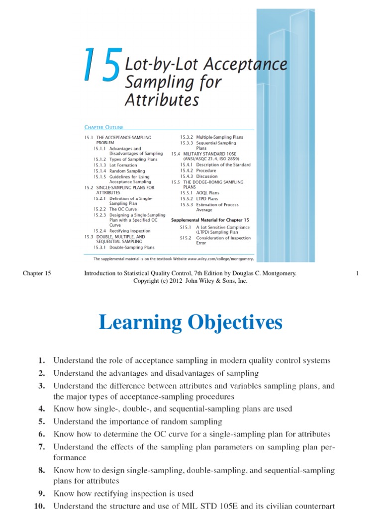 SPC Montgomery Ch15 | PDF | Sampling (Statistics) | Statistics