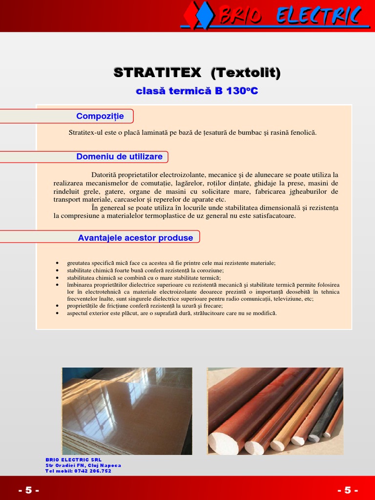 Stratitex Textolit Placa Bara | PDF