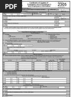 BIR Form 2305 Colored | PDF | Personal Exemption (United States) | Taxation