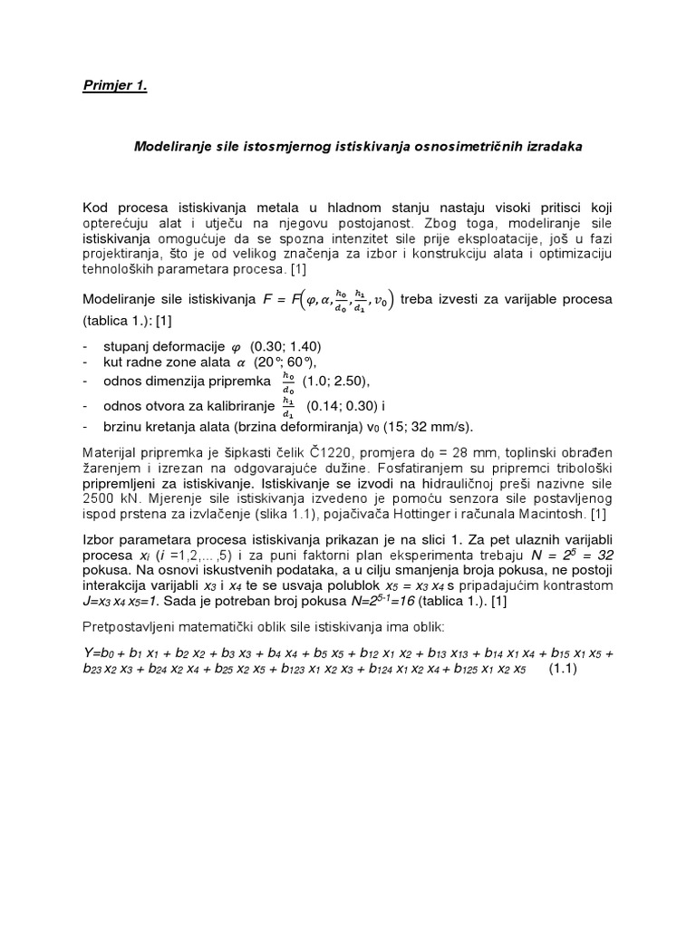 Modeliranje I Simulacija Proizvodnih Procesa Zadatak | PDF