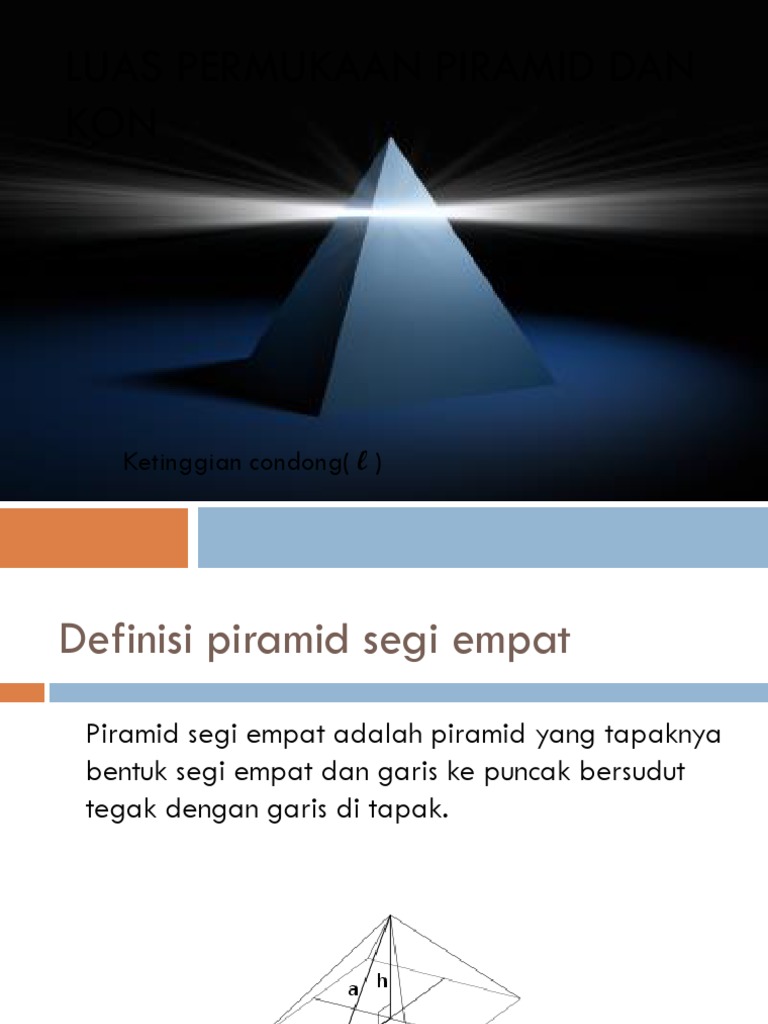 Luas Permukaan Piramid Dan Kon - 2 | PDF