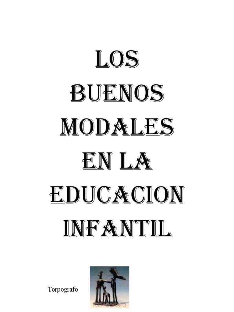 Los Buenos Modales, Educacion Infantil | PDF | Ropa | Educación avanzada