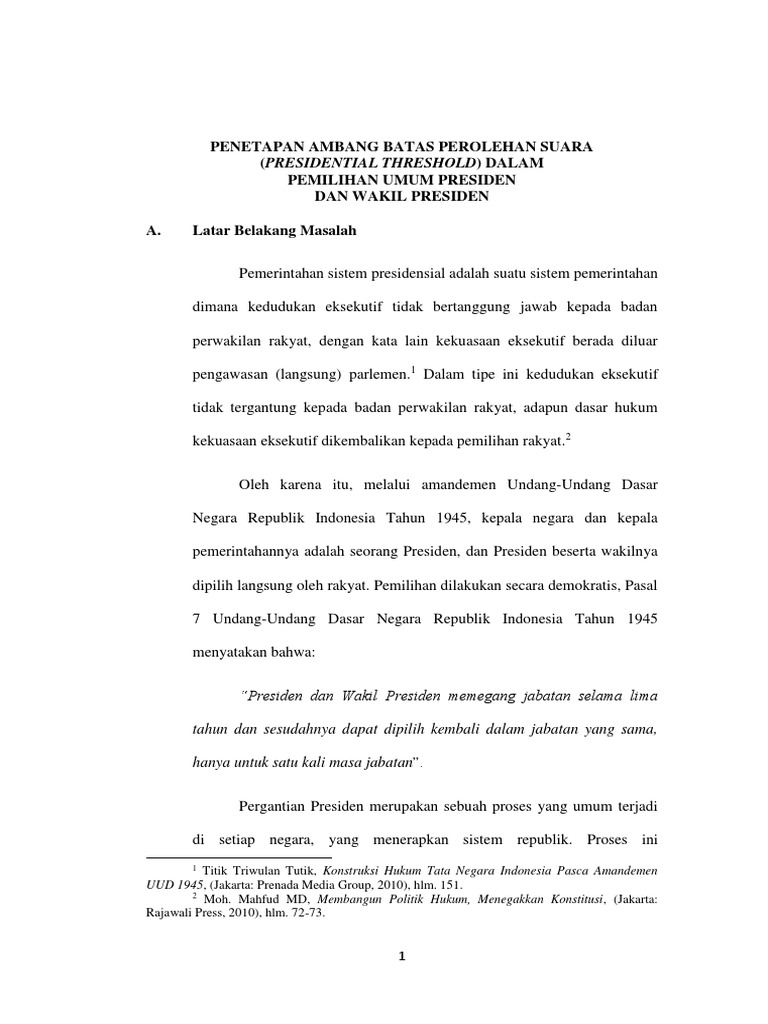 Proposal Skripsi HTN Ananto Herlambang | PDF | Politik