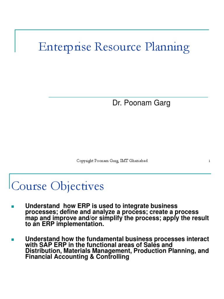 ERP1 | PDF | Enterprise Resource Planning | Sap Se