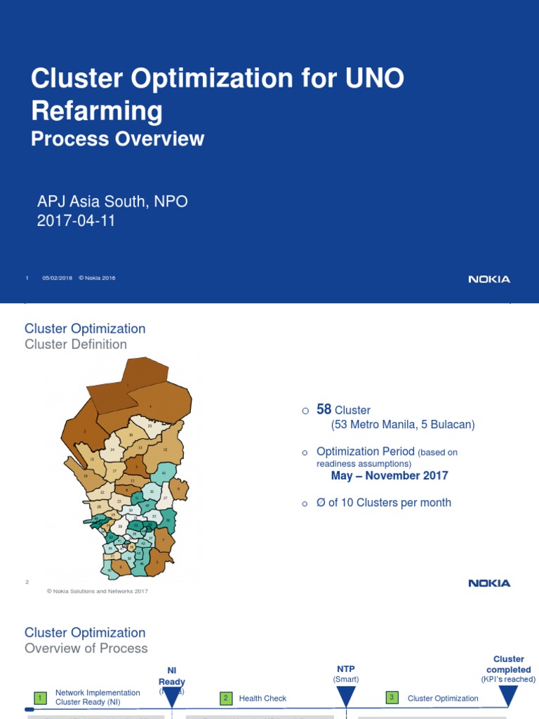 Cluster Optimization UNO Refarm | PDF | 4 G | Lte (Telecommunication)