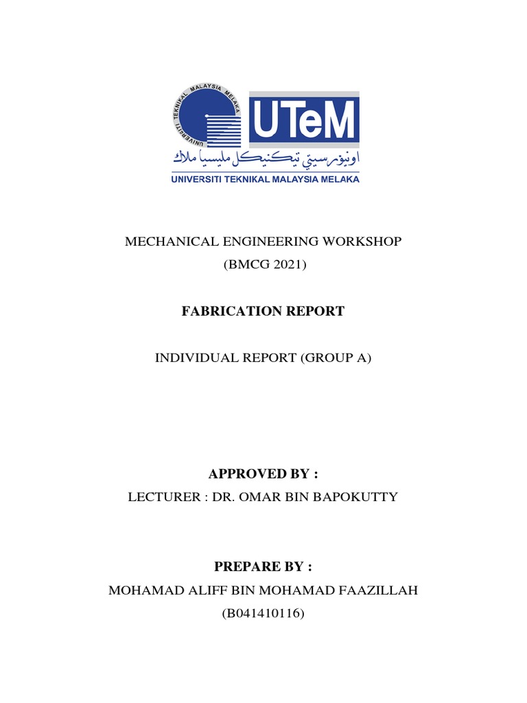 Fabrication Report | PDF | Metal Fabrication | Industries