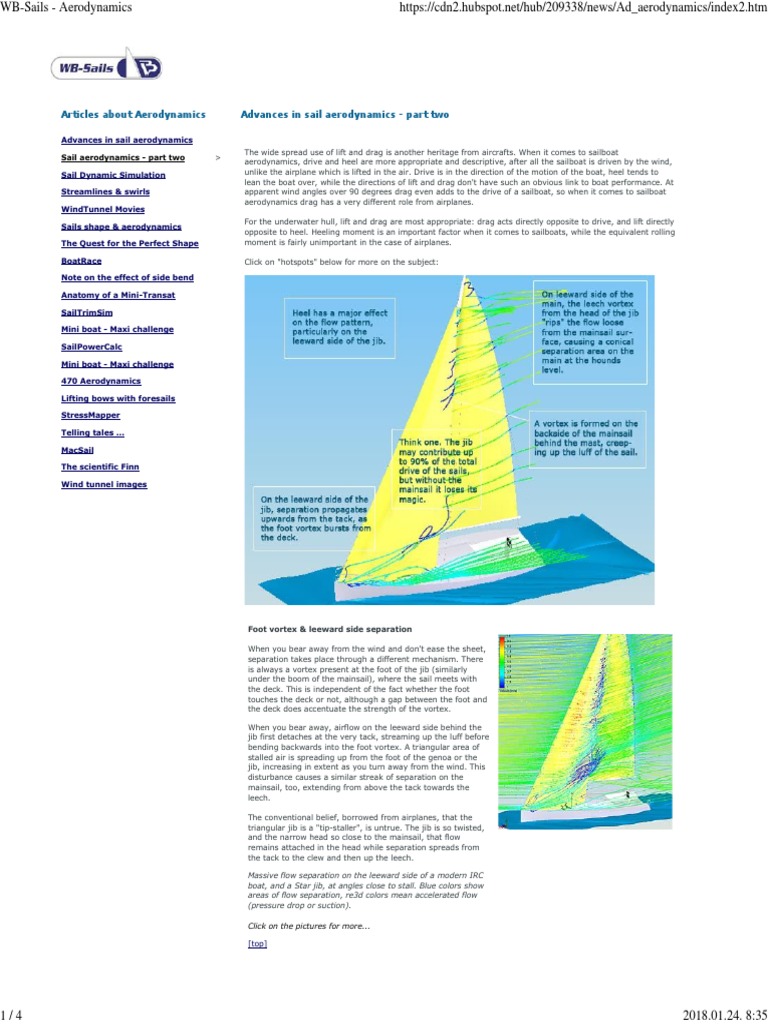 Arvel Gentry A Review of Modern Sail Theory | PDF | Sail | Sailboats